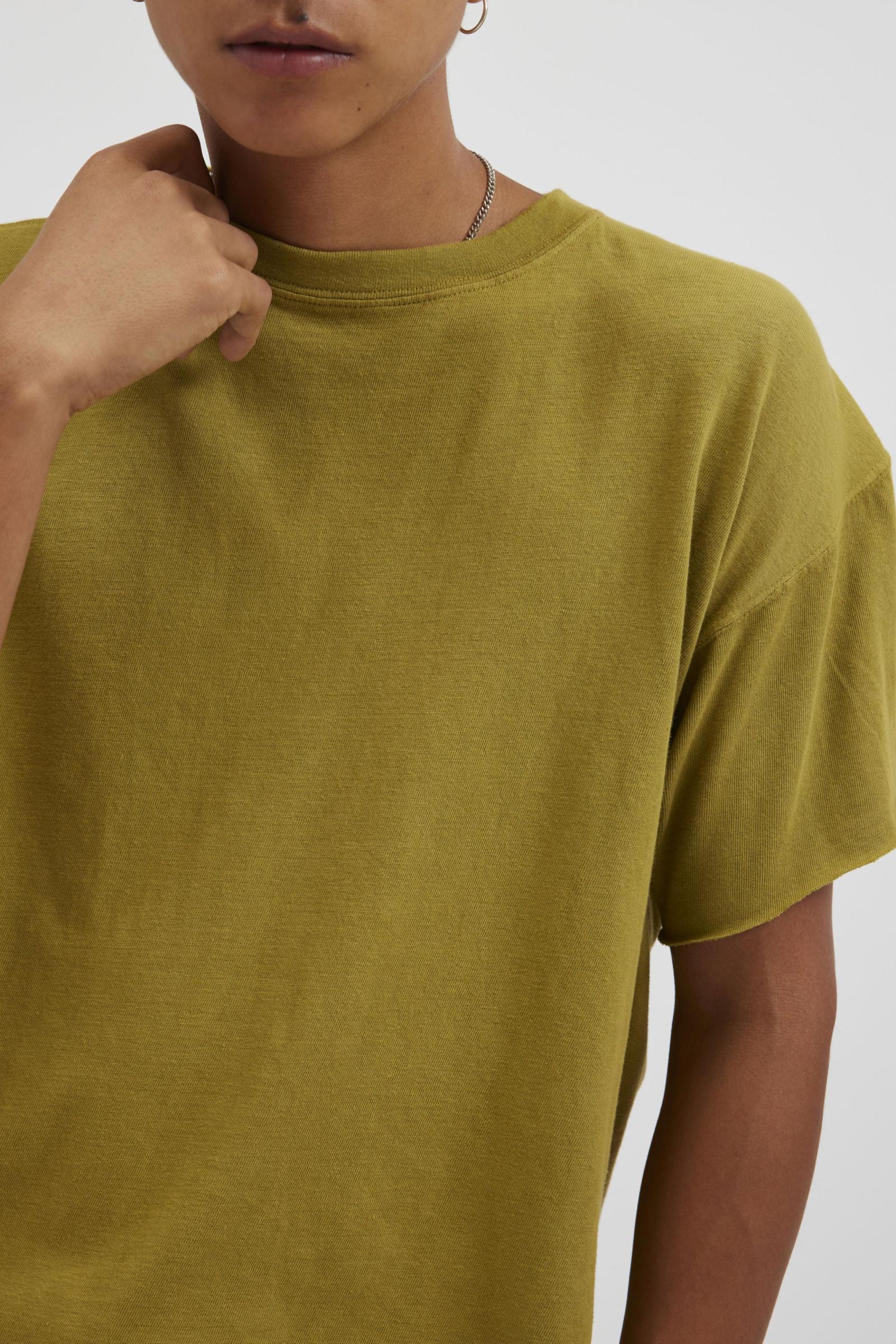 Urban Renewal Remade Boxy Cropped Overdyed Raw Cut Tee | Urban ...