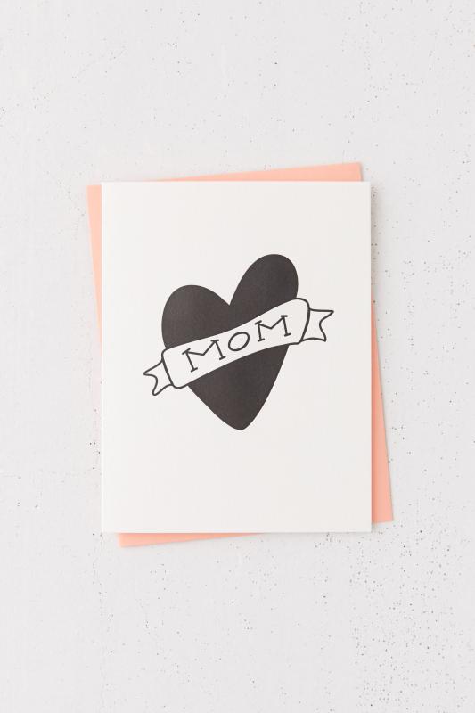 Mom Heart Tattoo Mother’s Day Card | Urban Outfitters Singapore