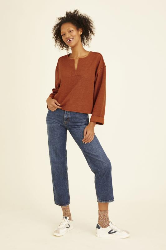 UO Jax Inside Out Notch Neck Top | Urban Outfitters Korea - Clothing ...