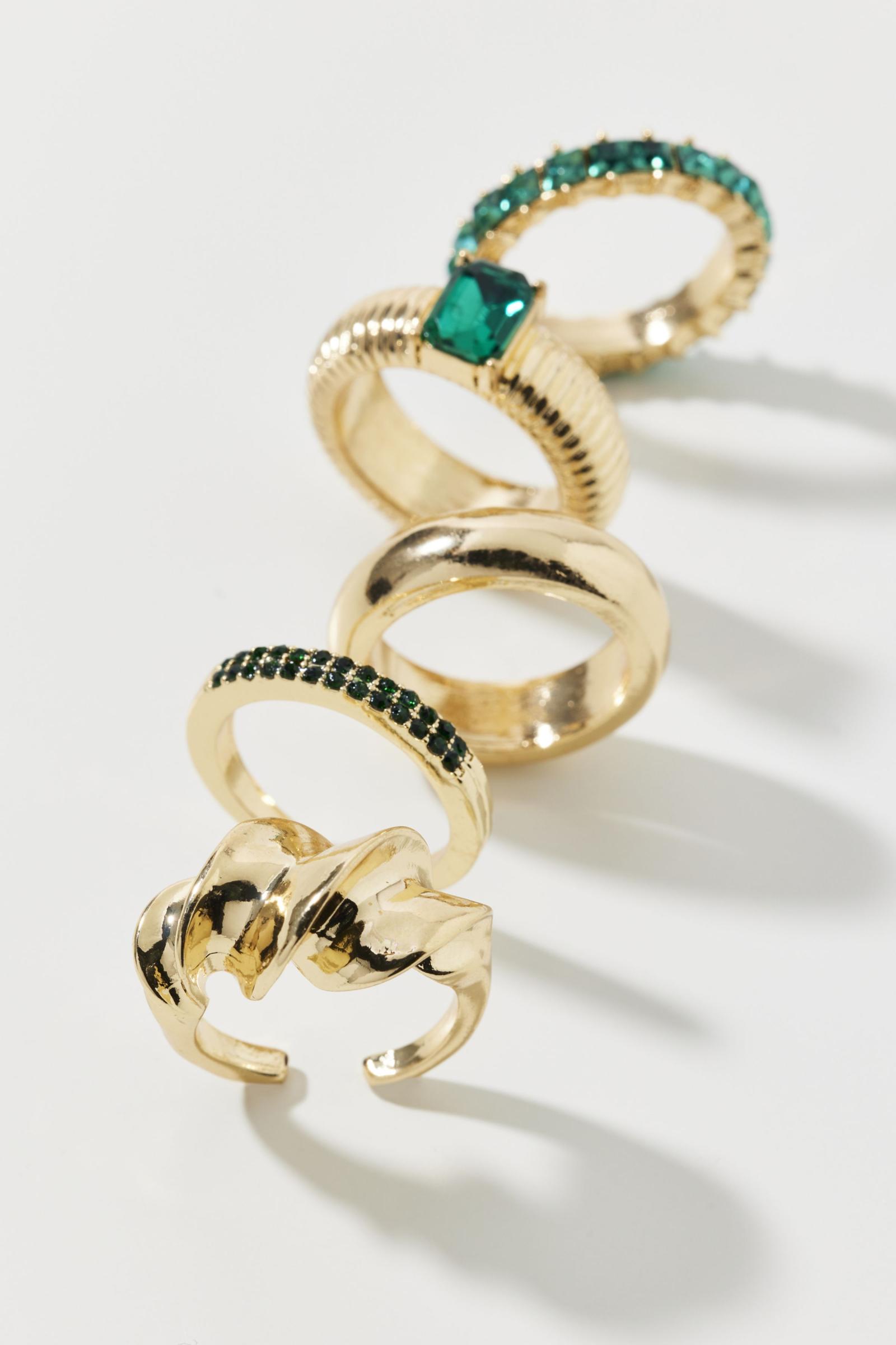 Darla Rhinestone Ring Set | Urban Outfitters Japan - Clothing, Music ...