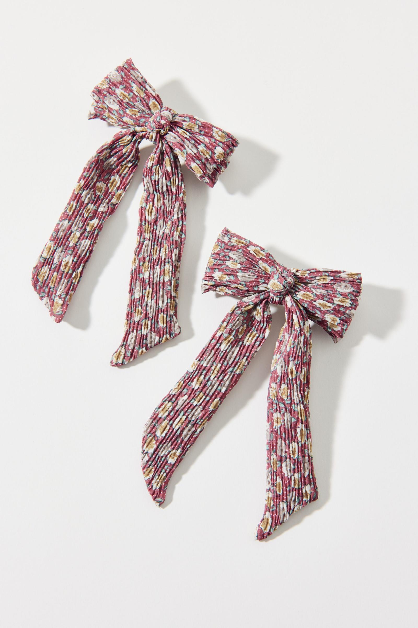 Ditsy Floral Hair Bow Clip Set | Urban Outfitters Australia - Clothing ...