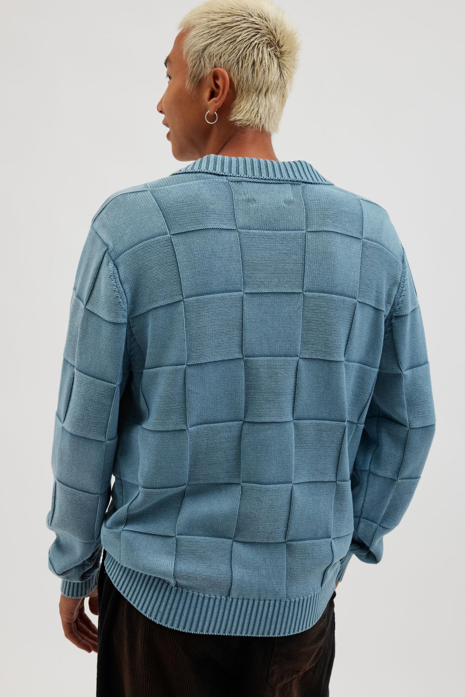 Native Youth Patton Acid Wash Check Sweater | Urban Outfitters Japan ...