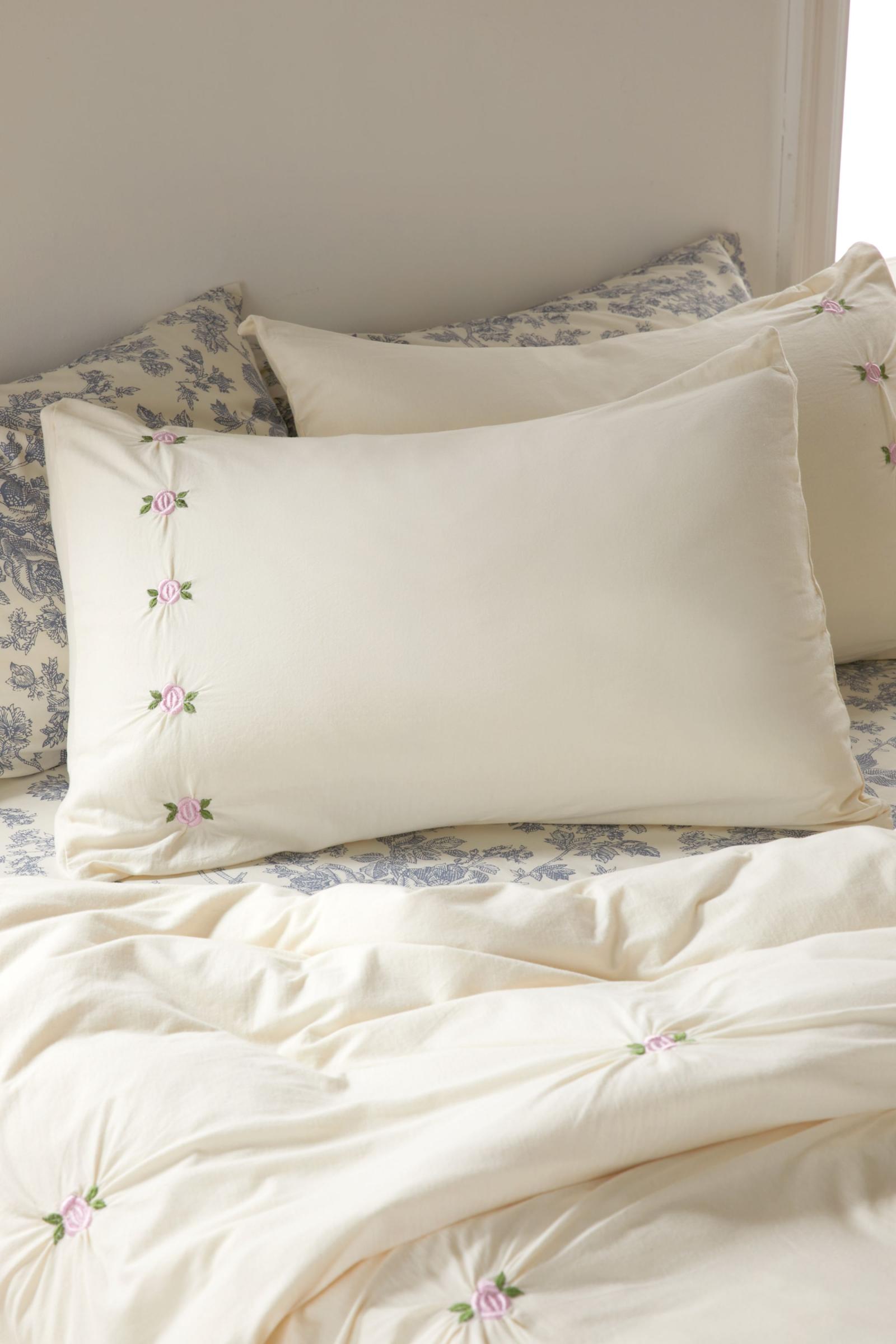 Rose Embroidered Jersey Sham Set | Urban Outfitters Singapore ...