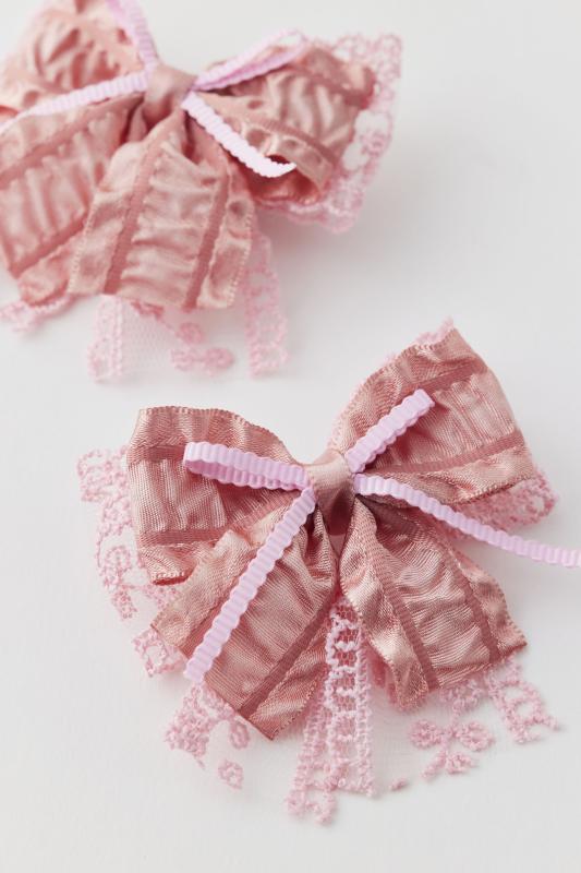 자스민 리본 헤어 클립 세트 어반 아웃피터스 한국 공식 스토어 라이프스타일 편집샵 여성 의류 남성 의류 홈 라이프 스타일 음반 및 사진용품